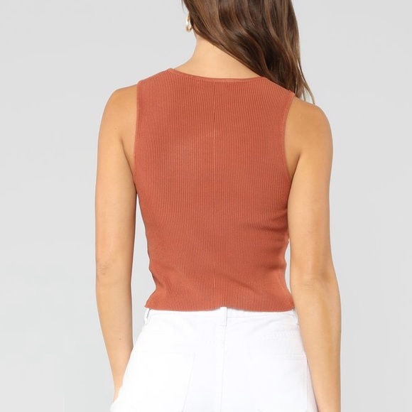 Fashion Nova | Tops | Fashion Nova If Youre Over Me Rust Top | Poshmark